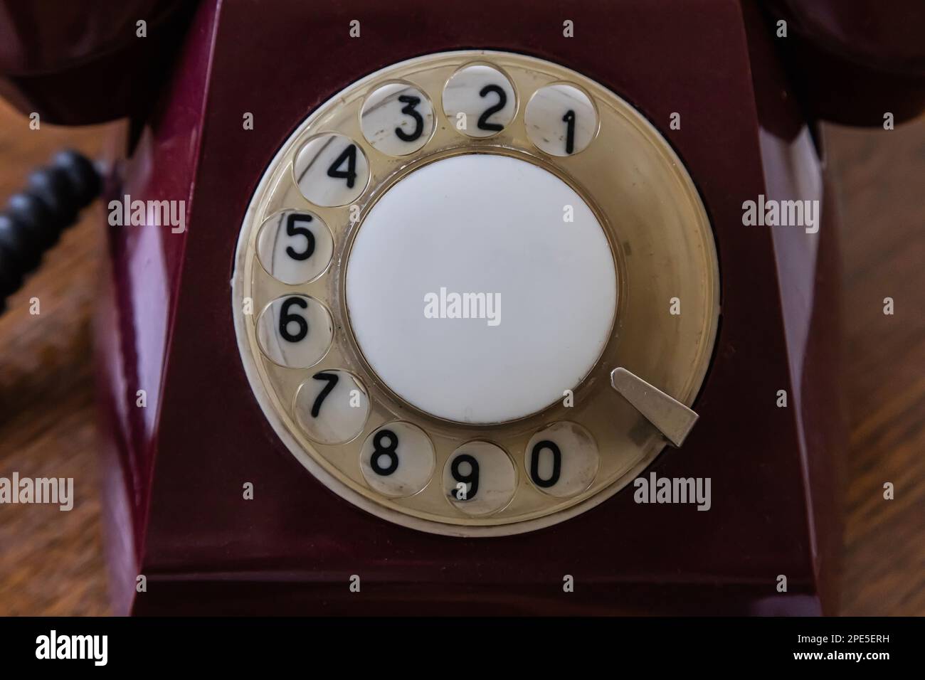 phone with disk dialing. means of communication. Retro Stock Photo - Alamy