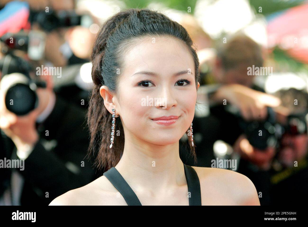 Chinese actress Zhang Ziyi arrives for the screening of the film "The three burials of ...