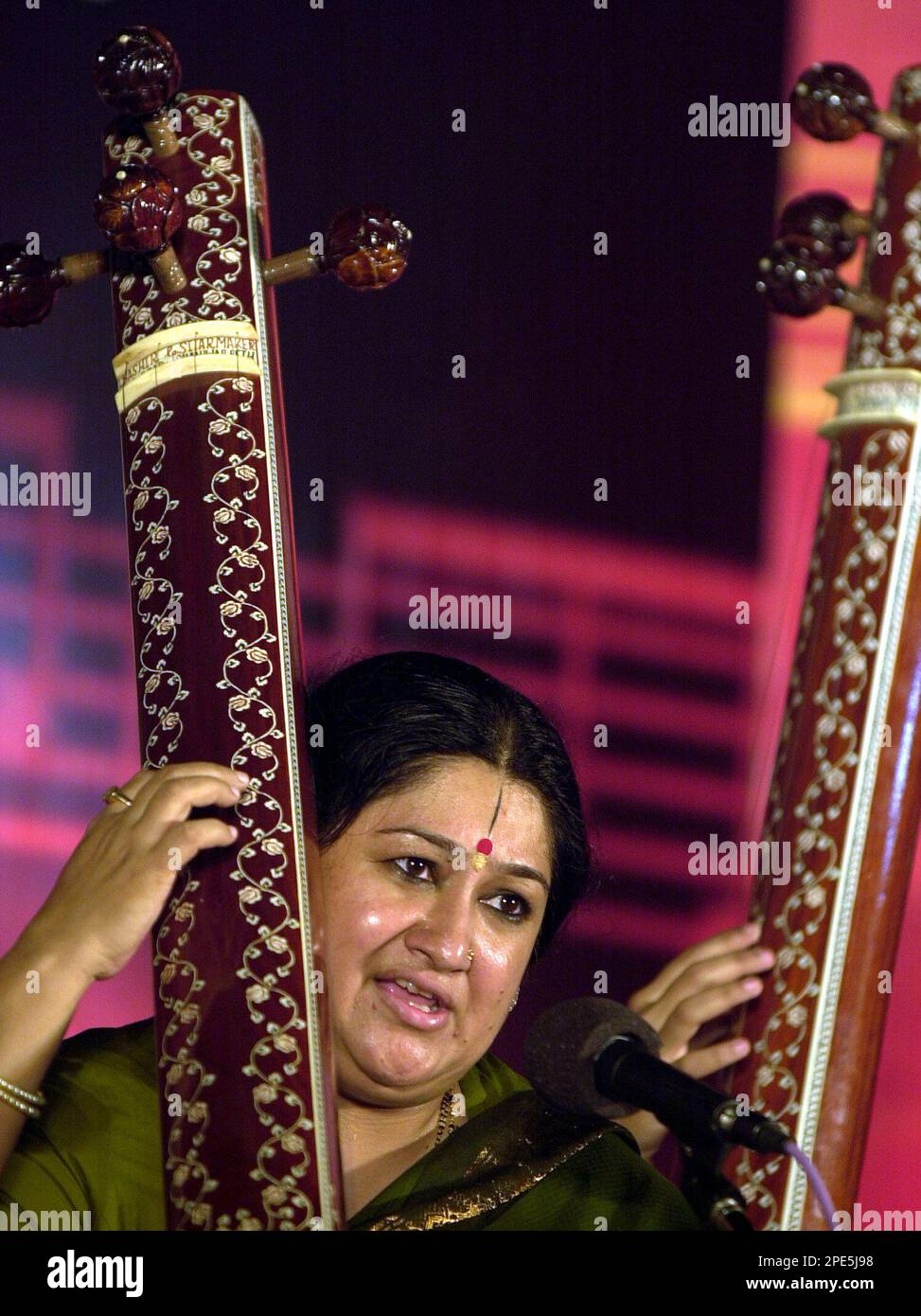 India singer Shubha Mudgal perform during a function to felicitate ...