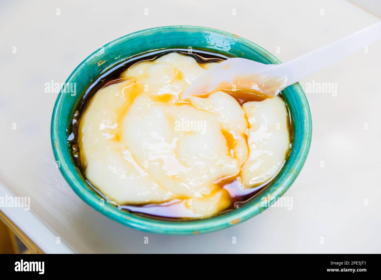 Special creamy sweet traditional iranian local desert in Isfahan city ...