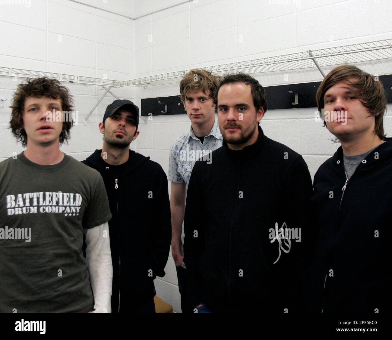 Members of the Ohio based rock band Relient K pose after their ...