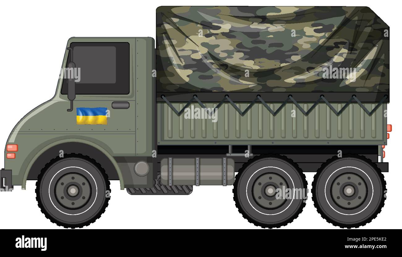 Isolated military army truck illustration Stock Vector Image & Art - Alamy