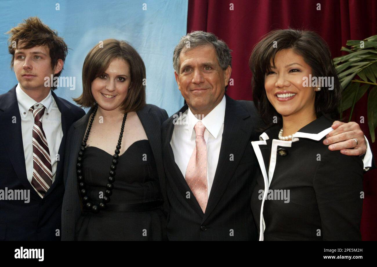 CBS Chairman Leslie Moonves, third from left, poses for photographers ...