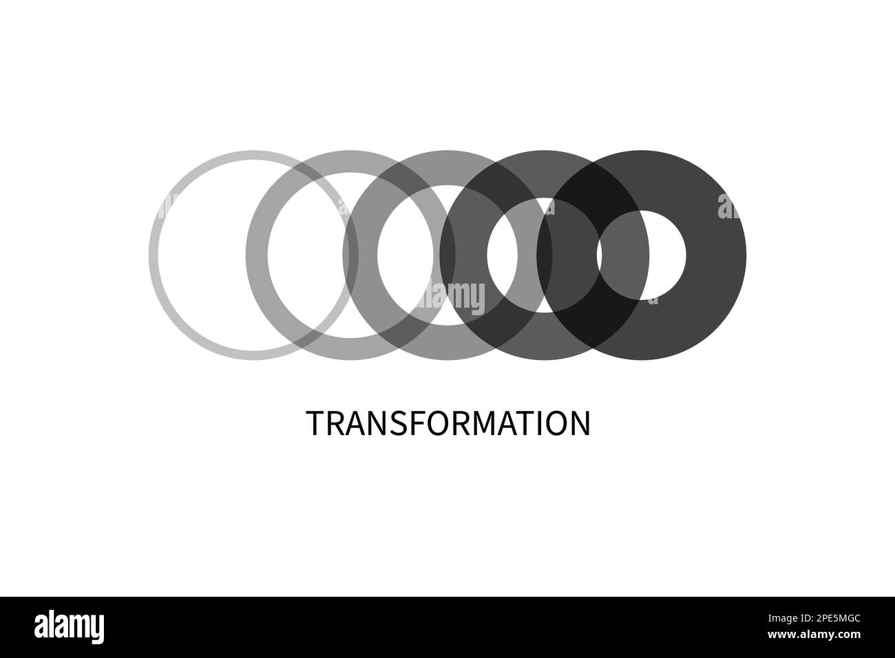 Transform, transformation icon. Abstract geometric transformation logo, coach symbol, evolution ...