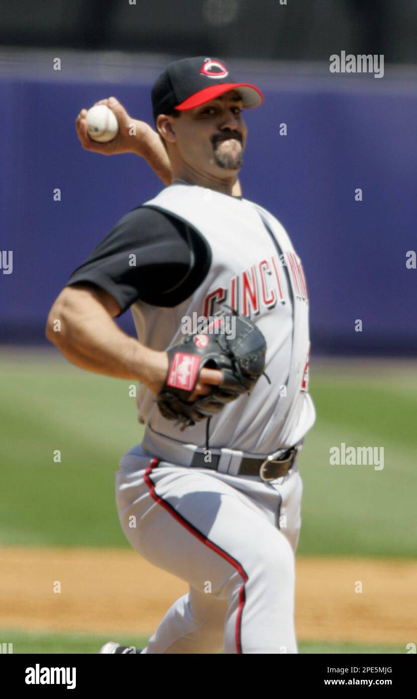 Cincinnati Reds pitcher Eric Milton delivers a pitch during the second ...
