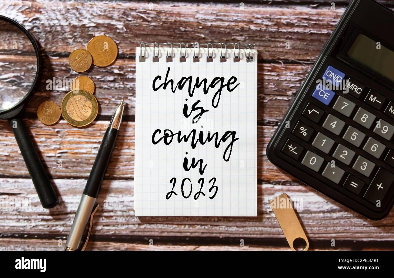 Changes are coming in 2023 hi-res stock photography and images - Alamy