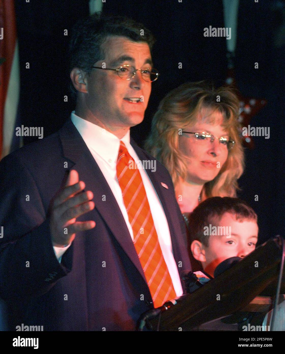 Erie Mayor Rick Filippi, left, concedes defeat as his wife, Claudia ...