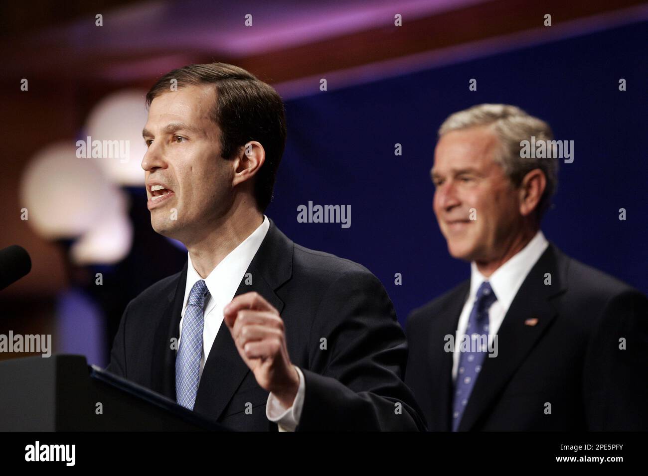 Republican National Committee chairman Ken Mehlman introduces President ... Republican National Committee chairman Ken Mehlman introduces President ...