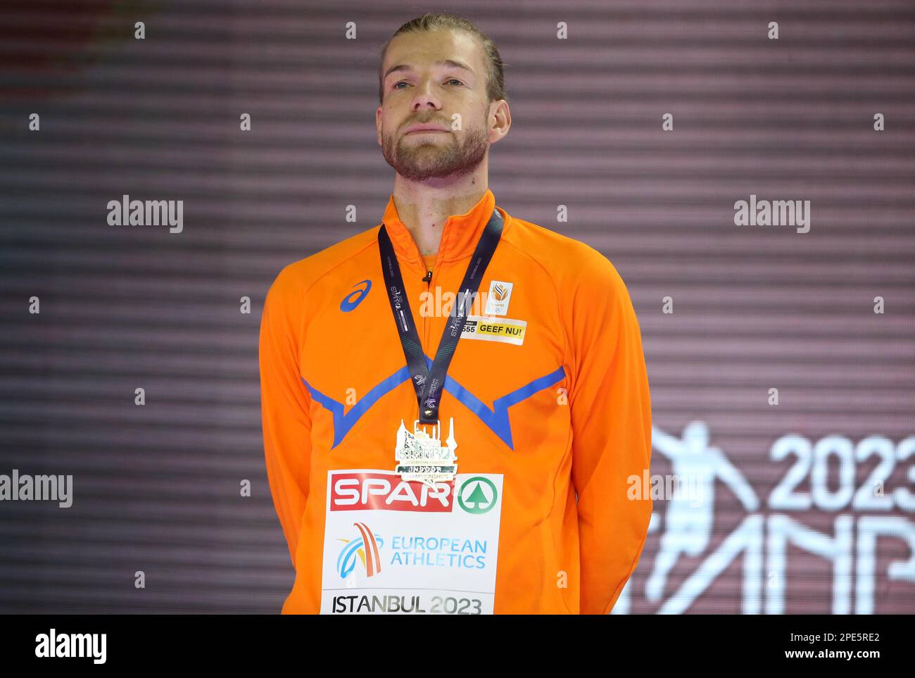 Douwe AMELS of Netherlands Podium High Jump Men during the European ...