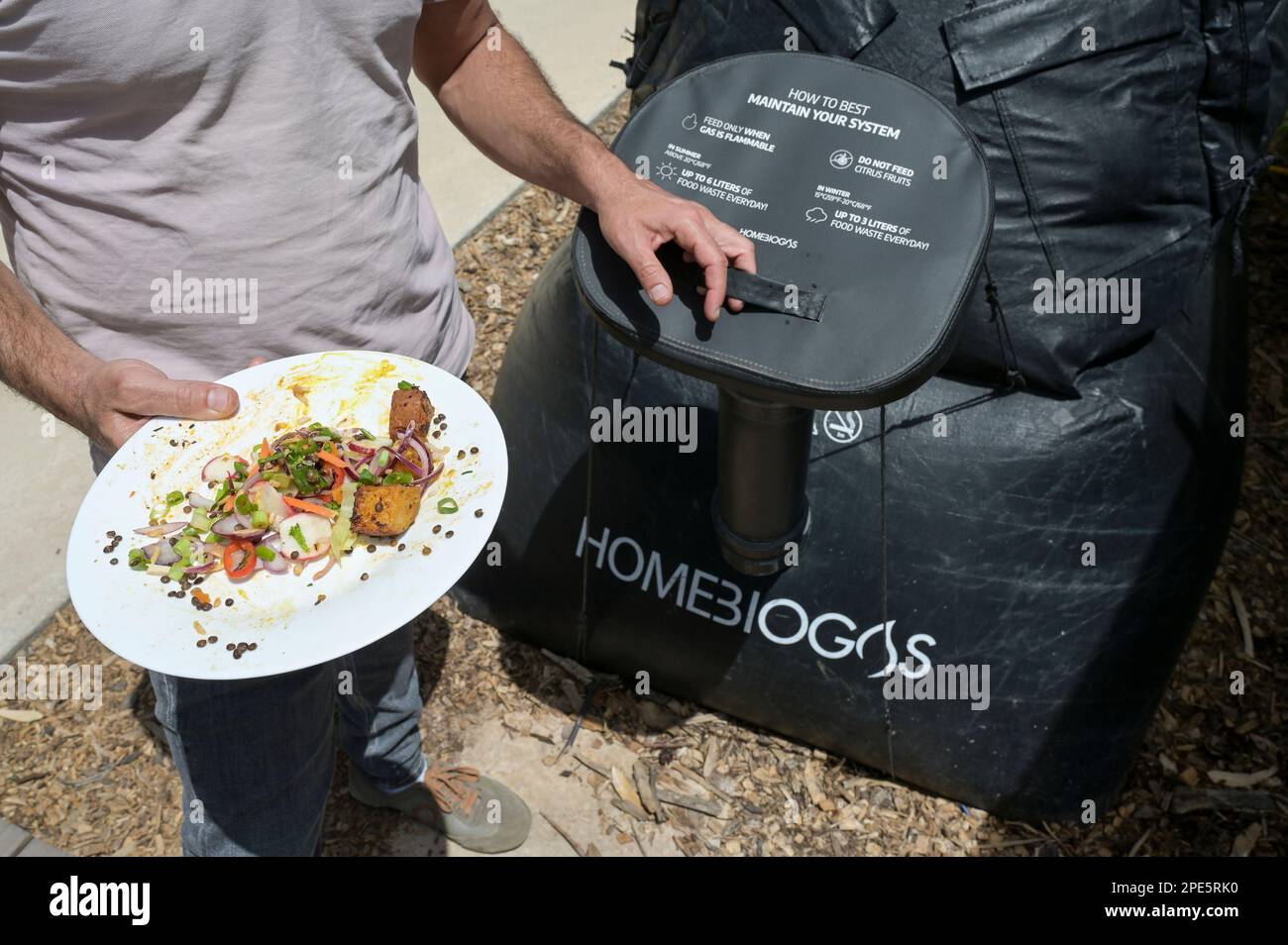 ISRAEL, Bet Yanay, startup company HomeBiogas LTD, production and ...