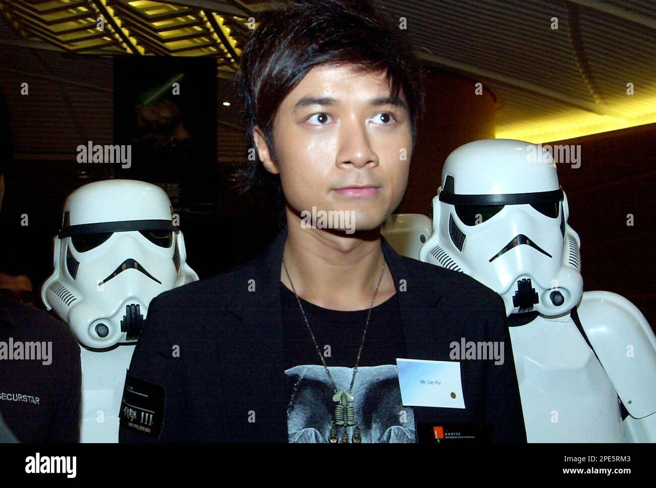 Hong Kong actor Leo Koo poses for photographers during premiere of the ...