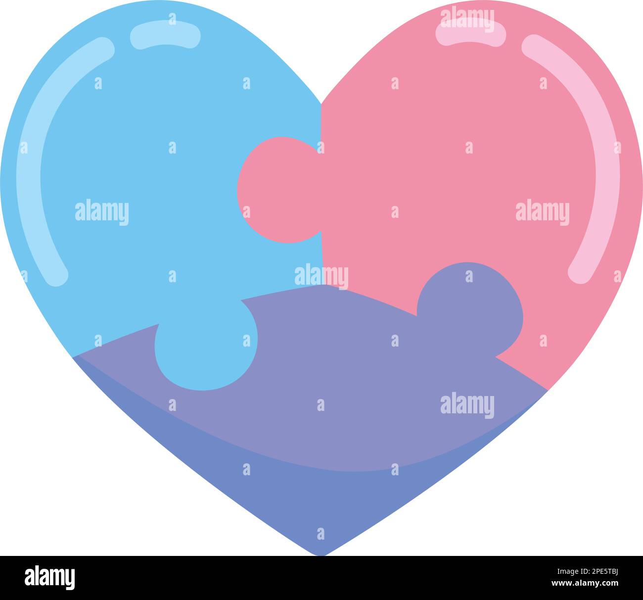heart puzzles autism day Stock Vector Image & Art - Alamy