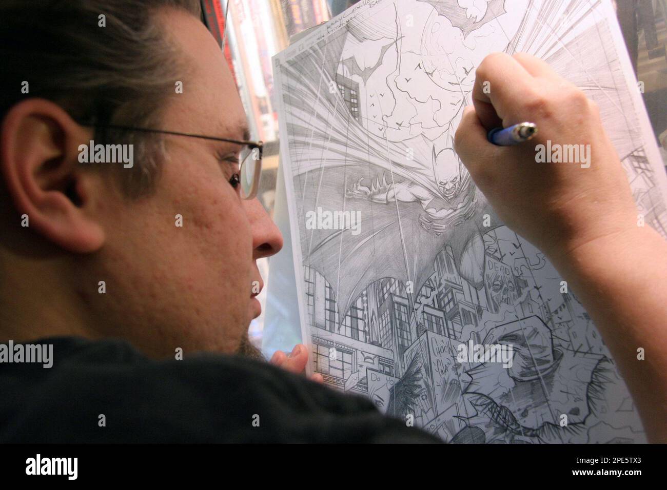 ** ADVANCE FOR THURSDAY, MAY 19 **Comic book illustrator Tommy Castillo ...