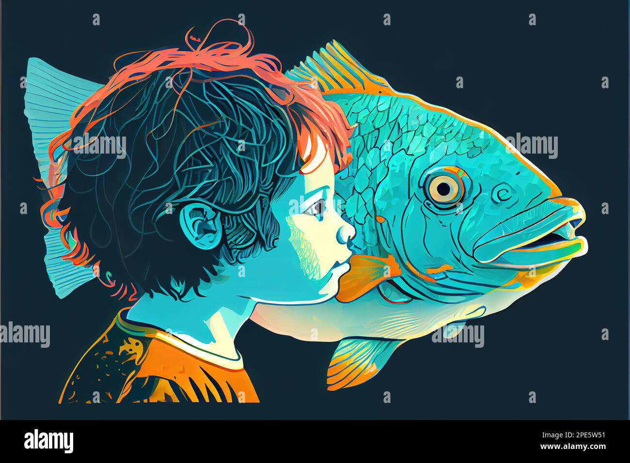 Child fish tank home hi-res stock photography and images - Alamy