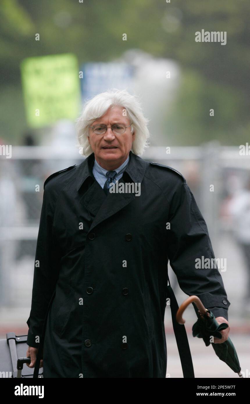 Defense attorney Thomas Mesereau Jr arrives at the Michael Jackson's ...