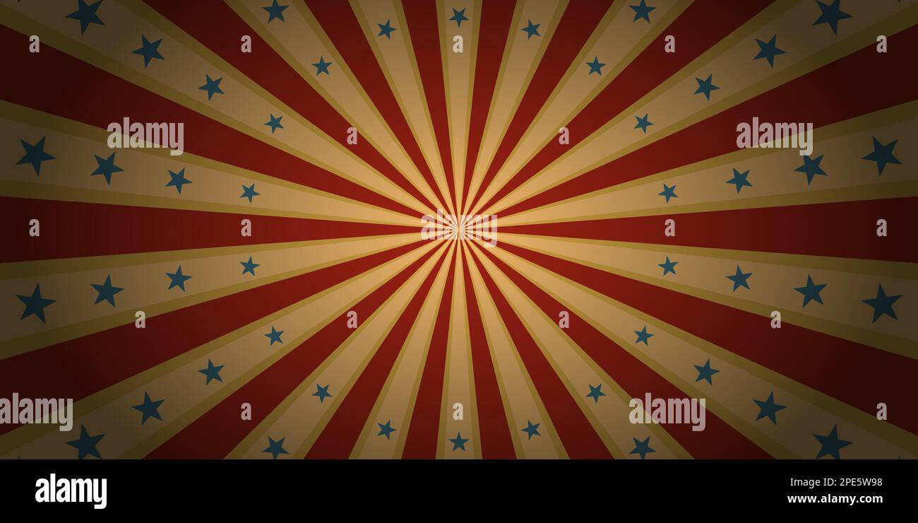 Background with retro rays. Vintage backdrop, boom, comic, circus ...
