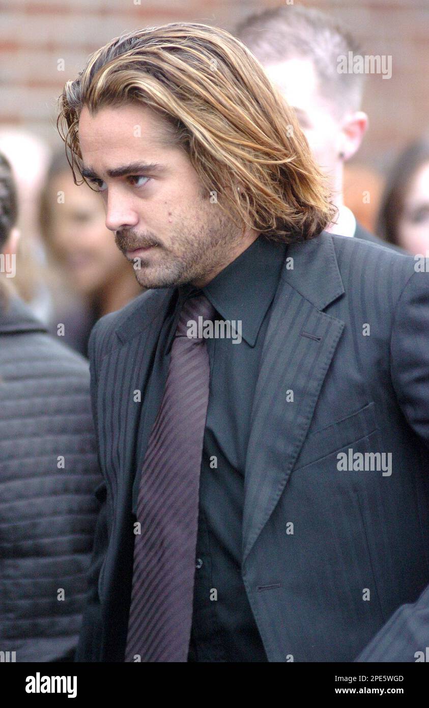 Irish actor, the star of Alexander and SWAT, Colin Farrell, 29, attends ...