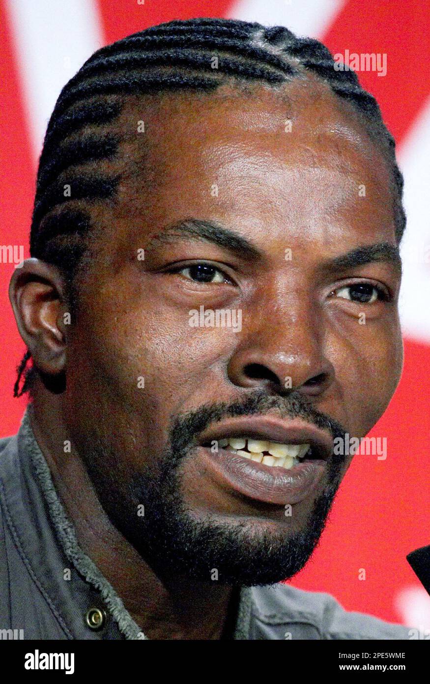 Actor Isaach de Bankole of Ivory Coast looks on during a press ...