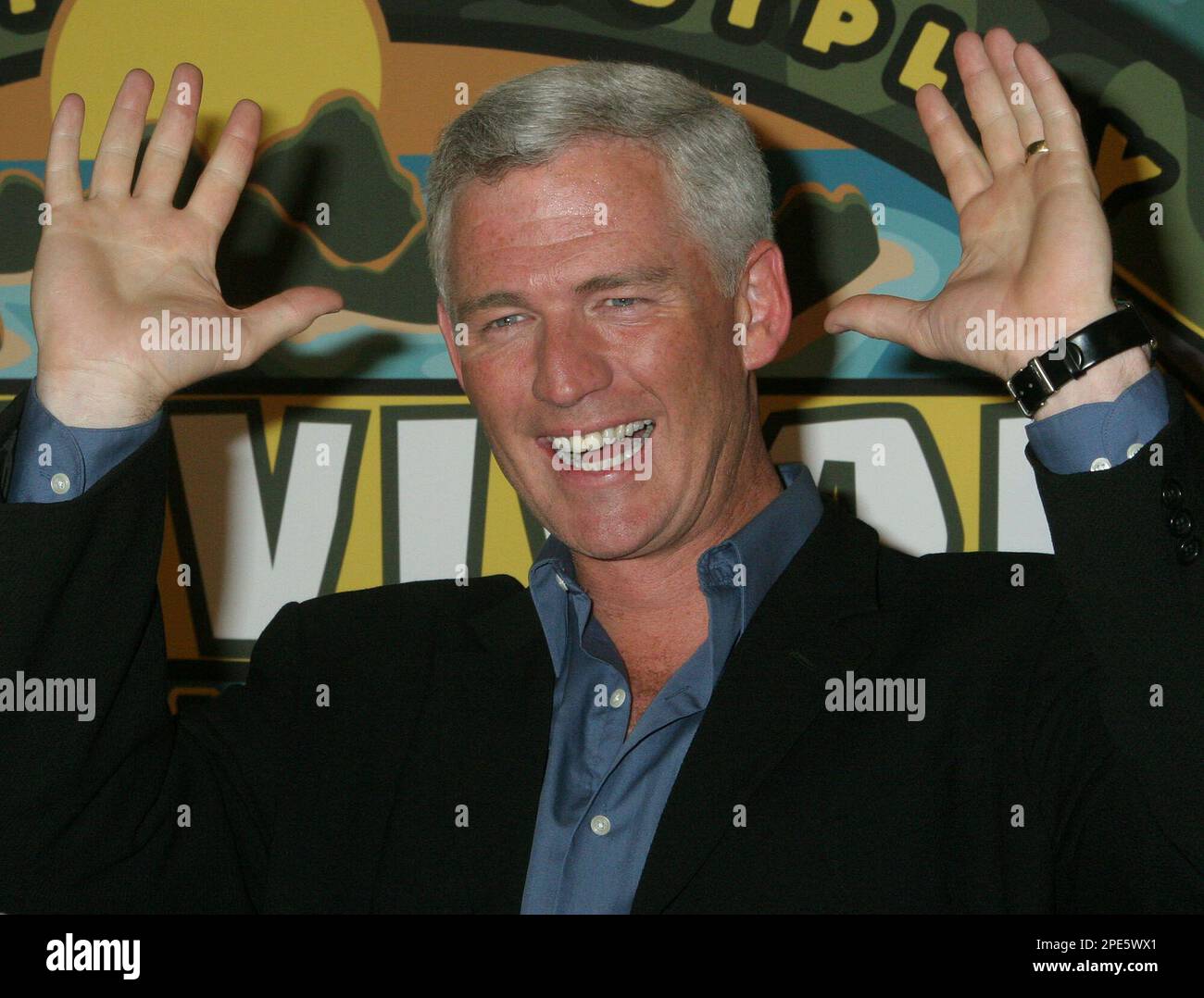 Tom Westman, CBS's "Survivor: Palau" winner, poses for photographers ...