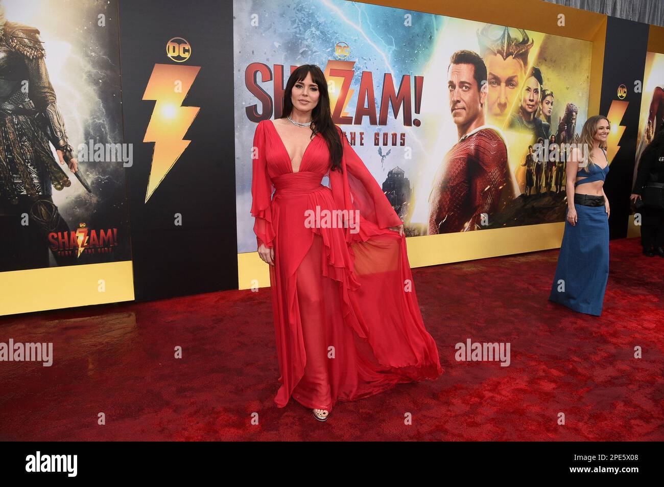 Marta Milans arrives at the world premiere of "Shazam! Fury of the Gods ...