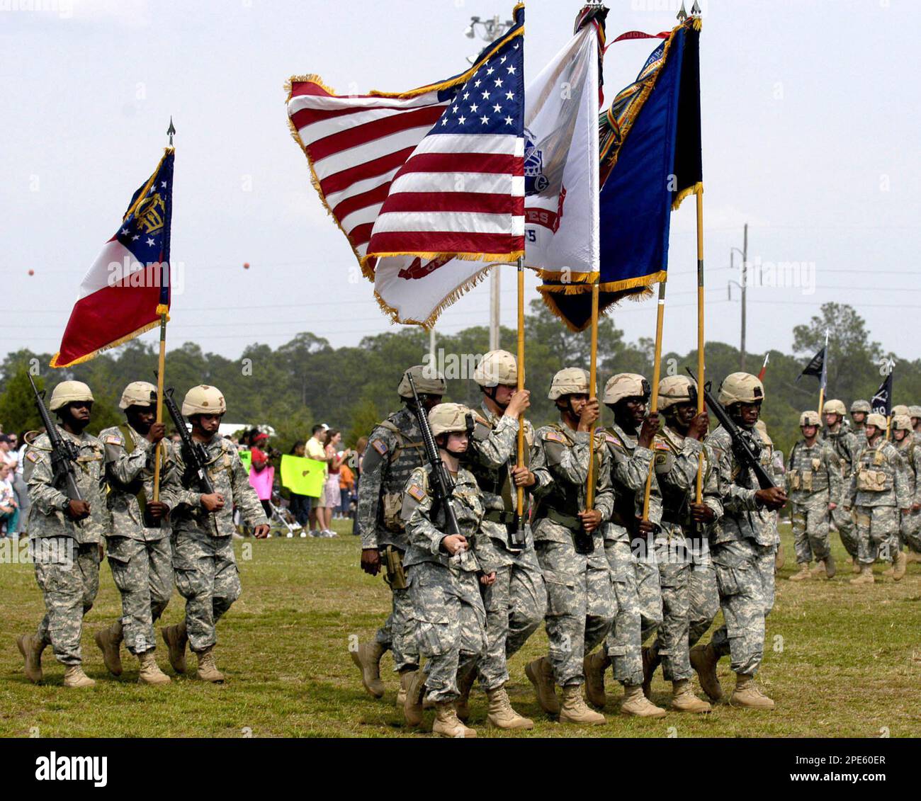 The Color Guard of the 48th Infantry Brigade of the Georgia National ...