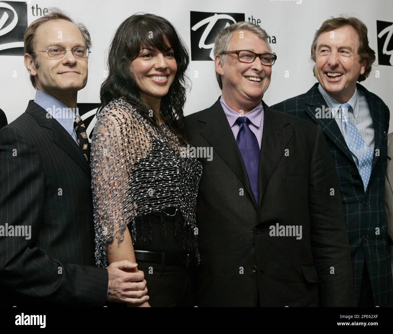 David Hyde Pierce, Sara Ramirez, Mike Nichols and Eric Idle, left to ...