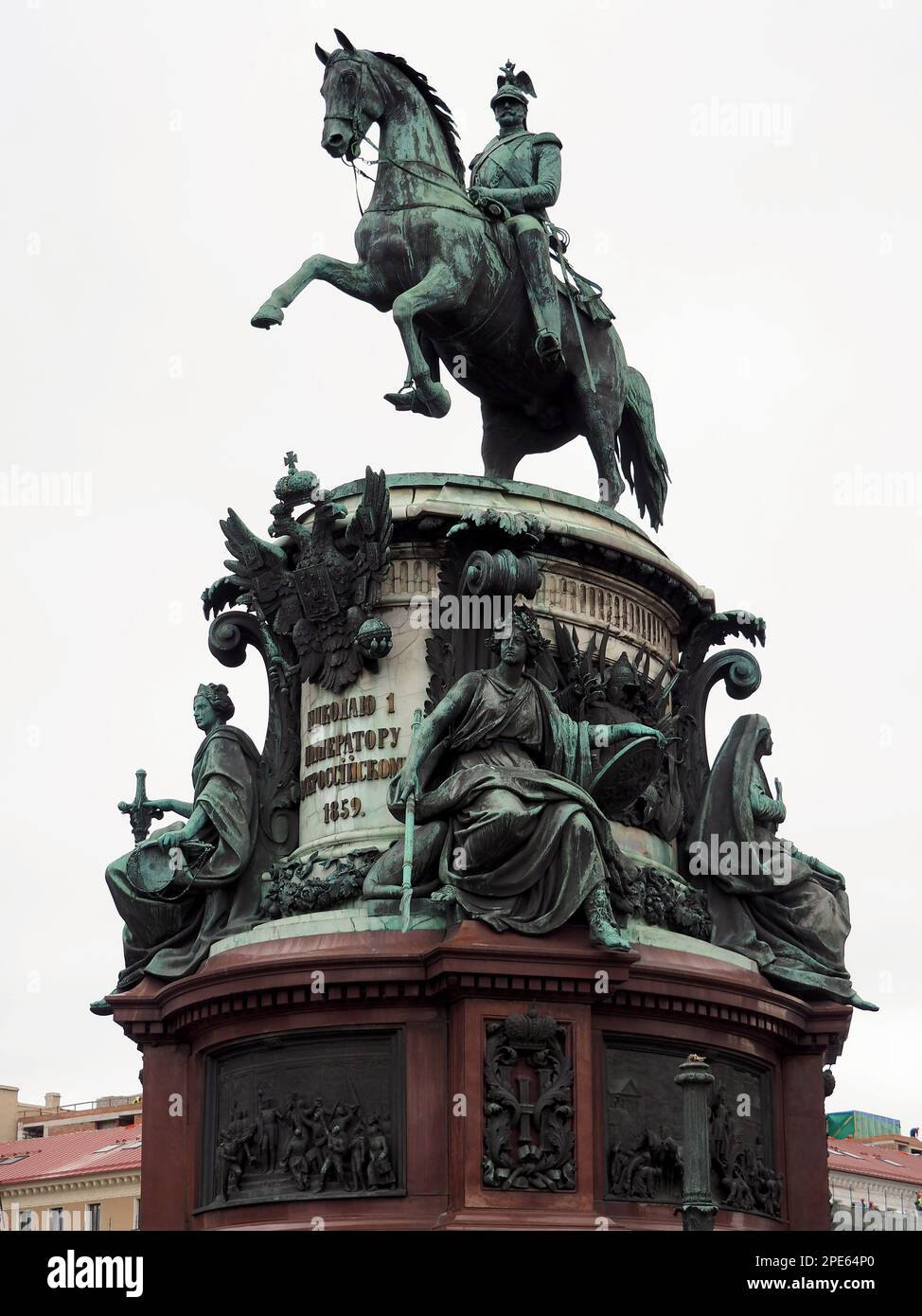 Monument to Nicholas I, St Isaac's Square, Saint Petersburg, Russia ...