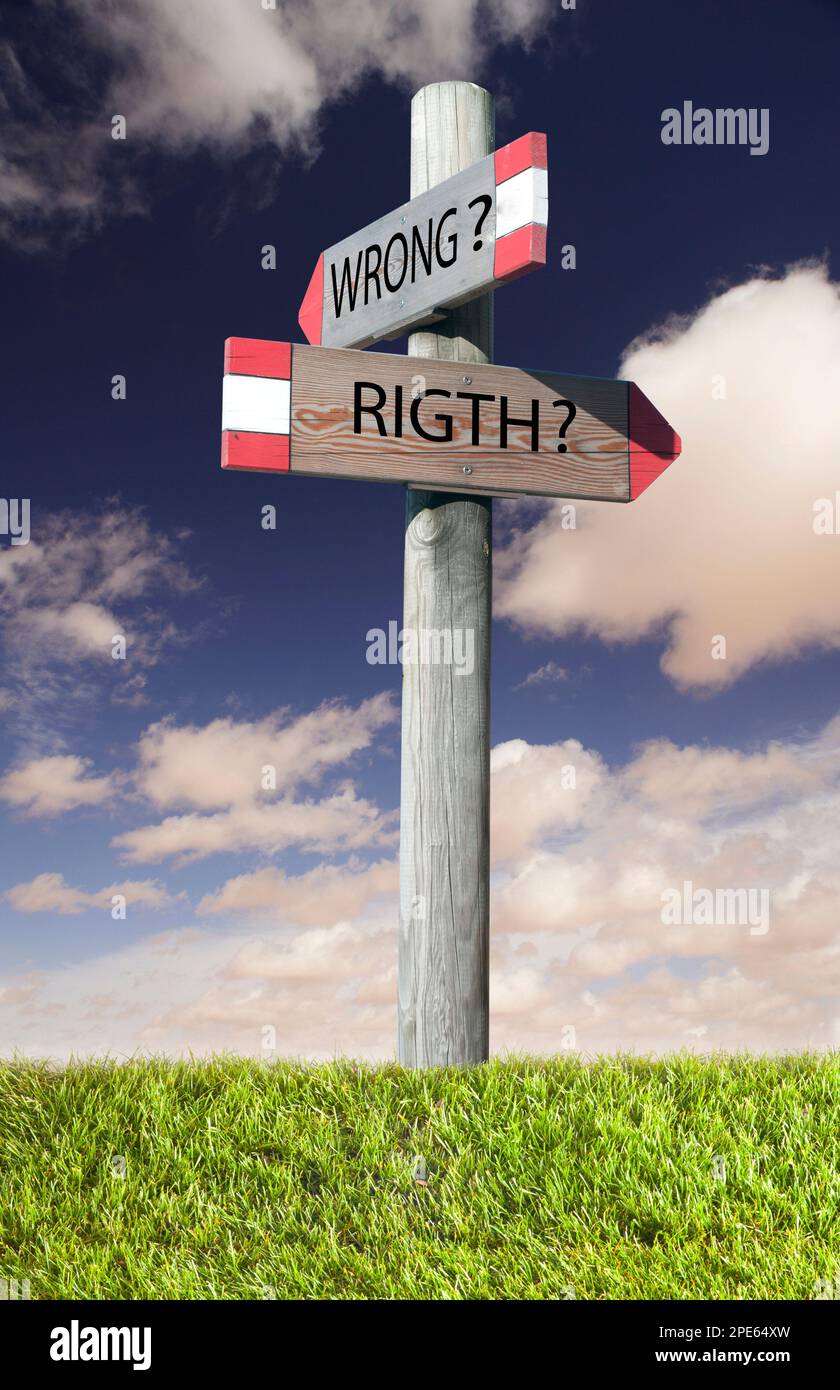 signs in the field Stock Photo - Alamy