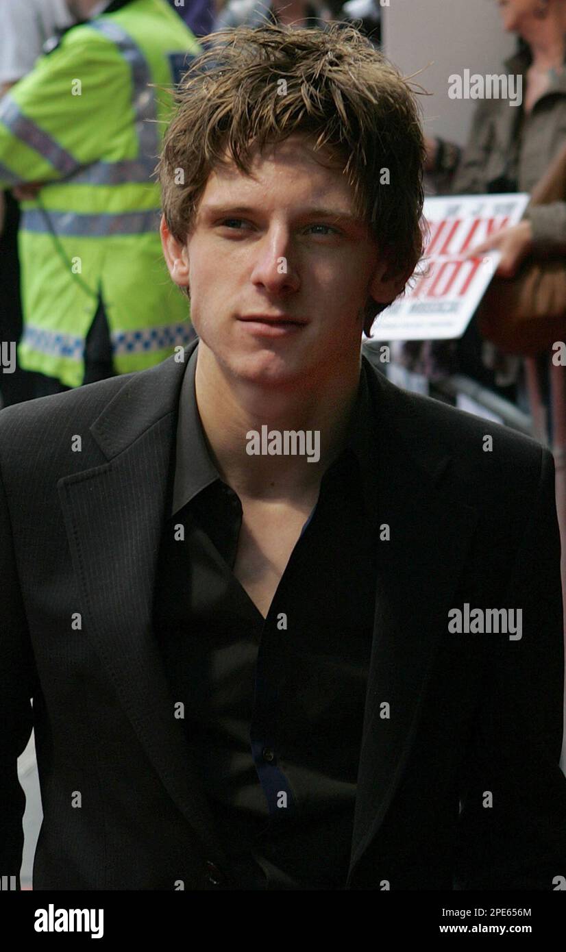 British actor Jamie Bell arrives at the world premier of the stage ...