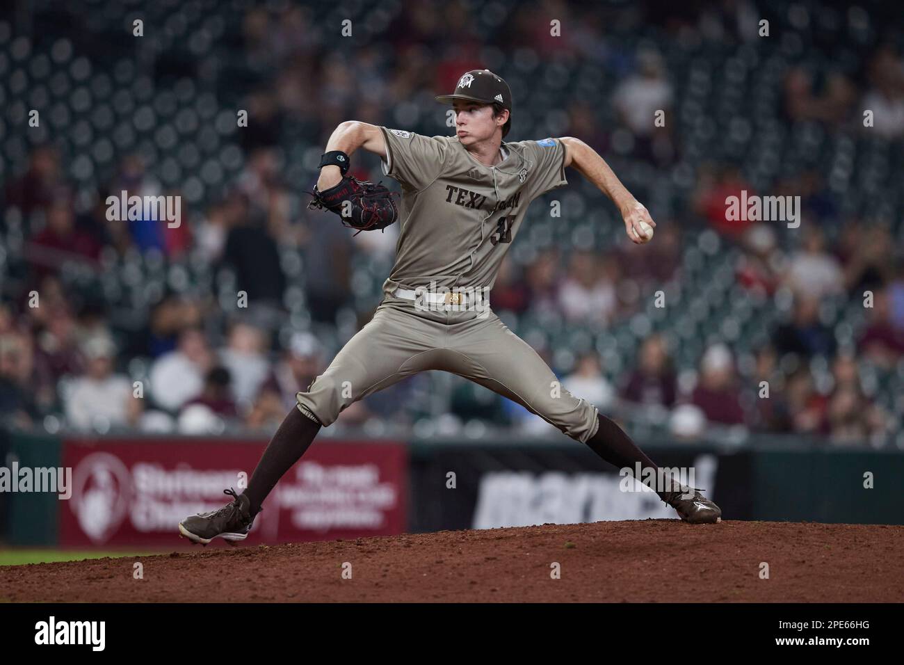 Texas A&M Aggies relief pitcher Shane Sdao (38) in action against the Texas Tech Red Raiders ...