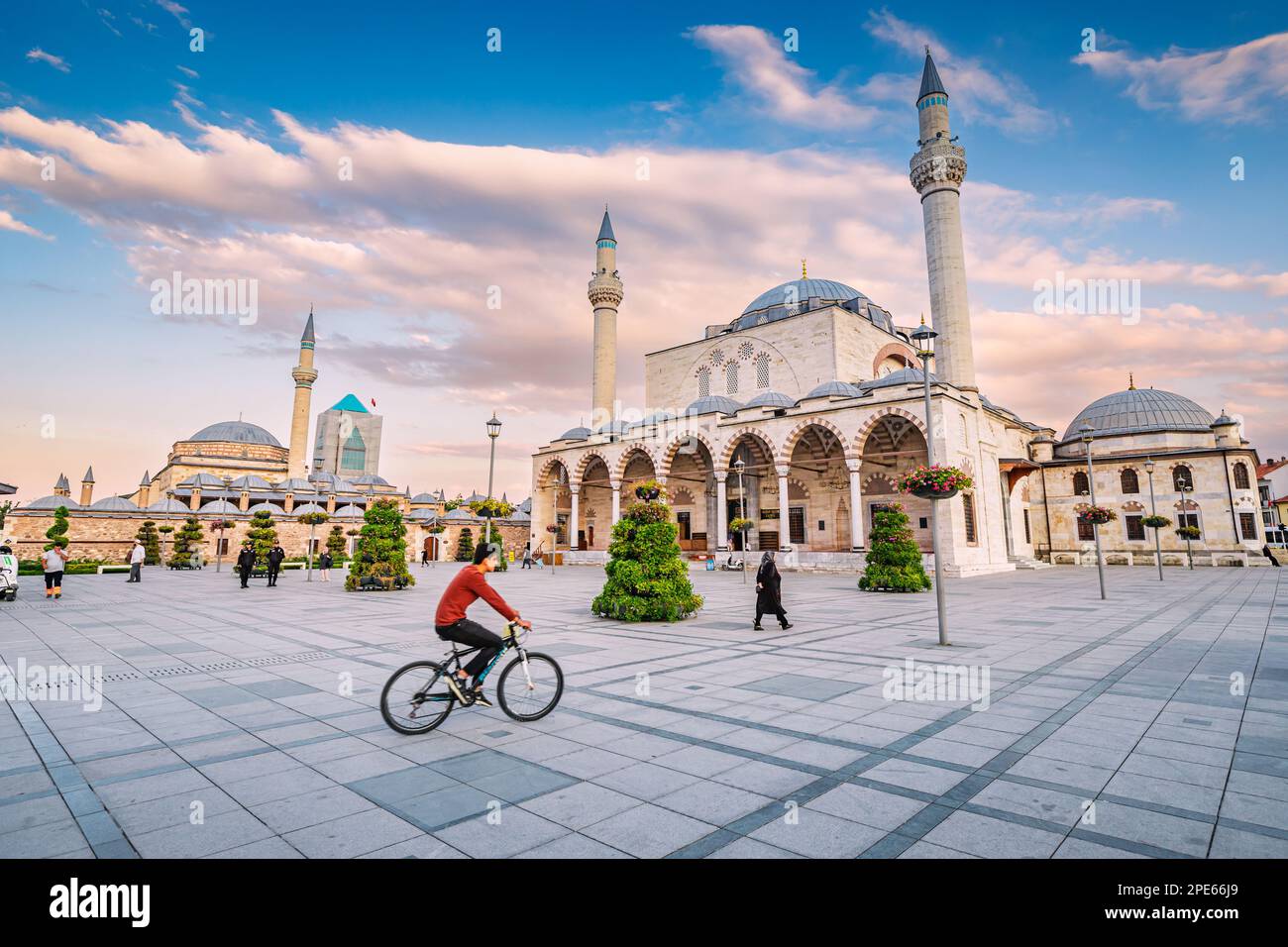 13 September 2022, Konya, Turkiye: Main square in Konya city with ...