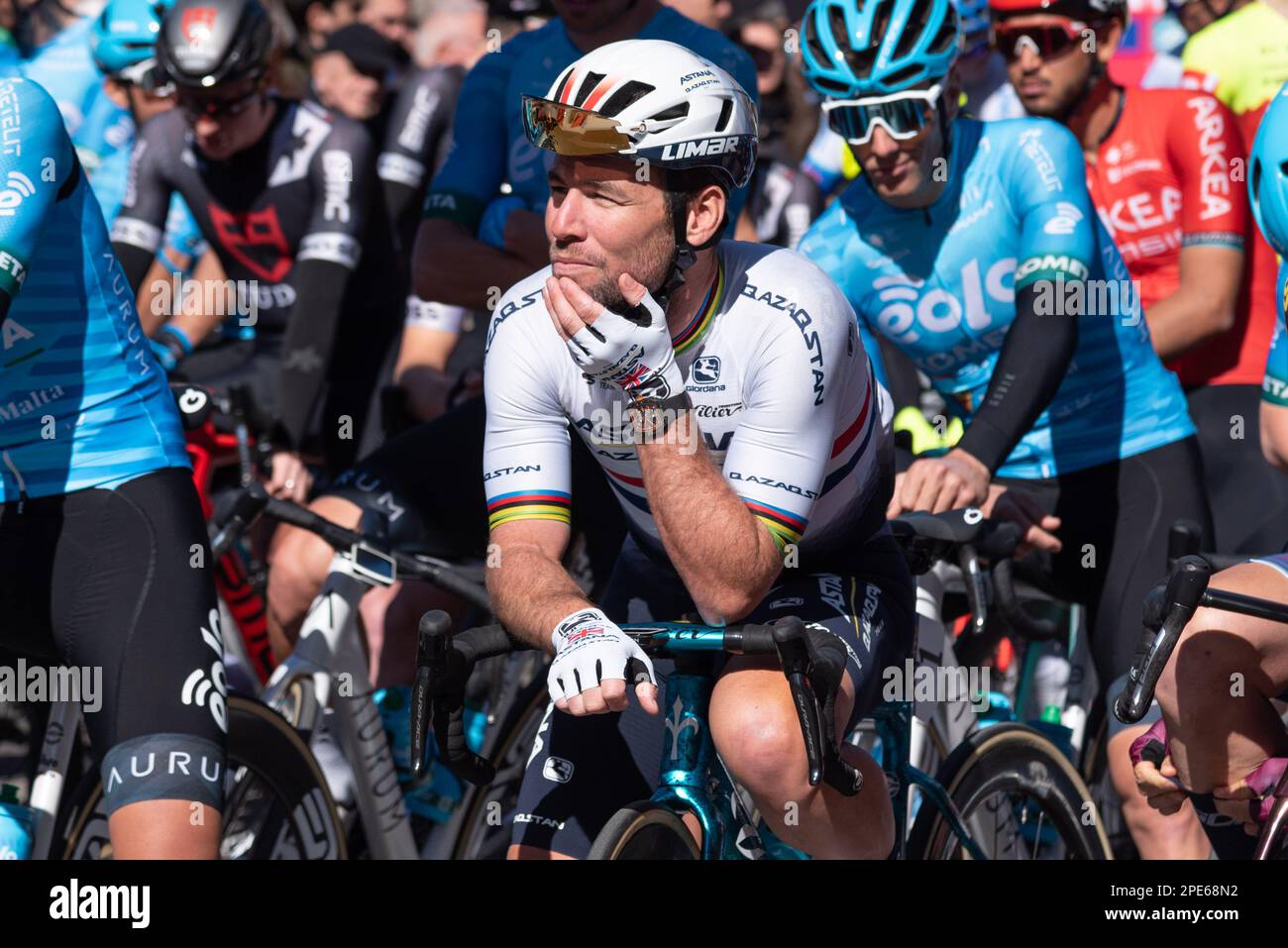 Laigueglia, Piedmont, Italy. 15th Mar, 2023. British rider and sprinter ...