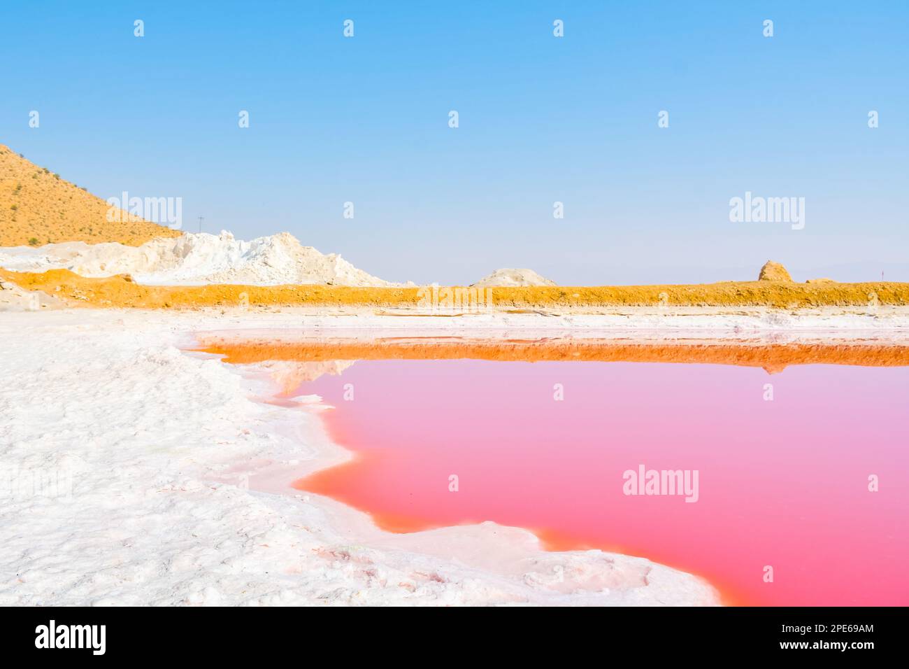 Pink maharlu lake hi-res stock photography and images - Alamy