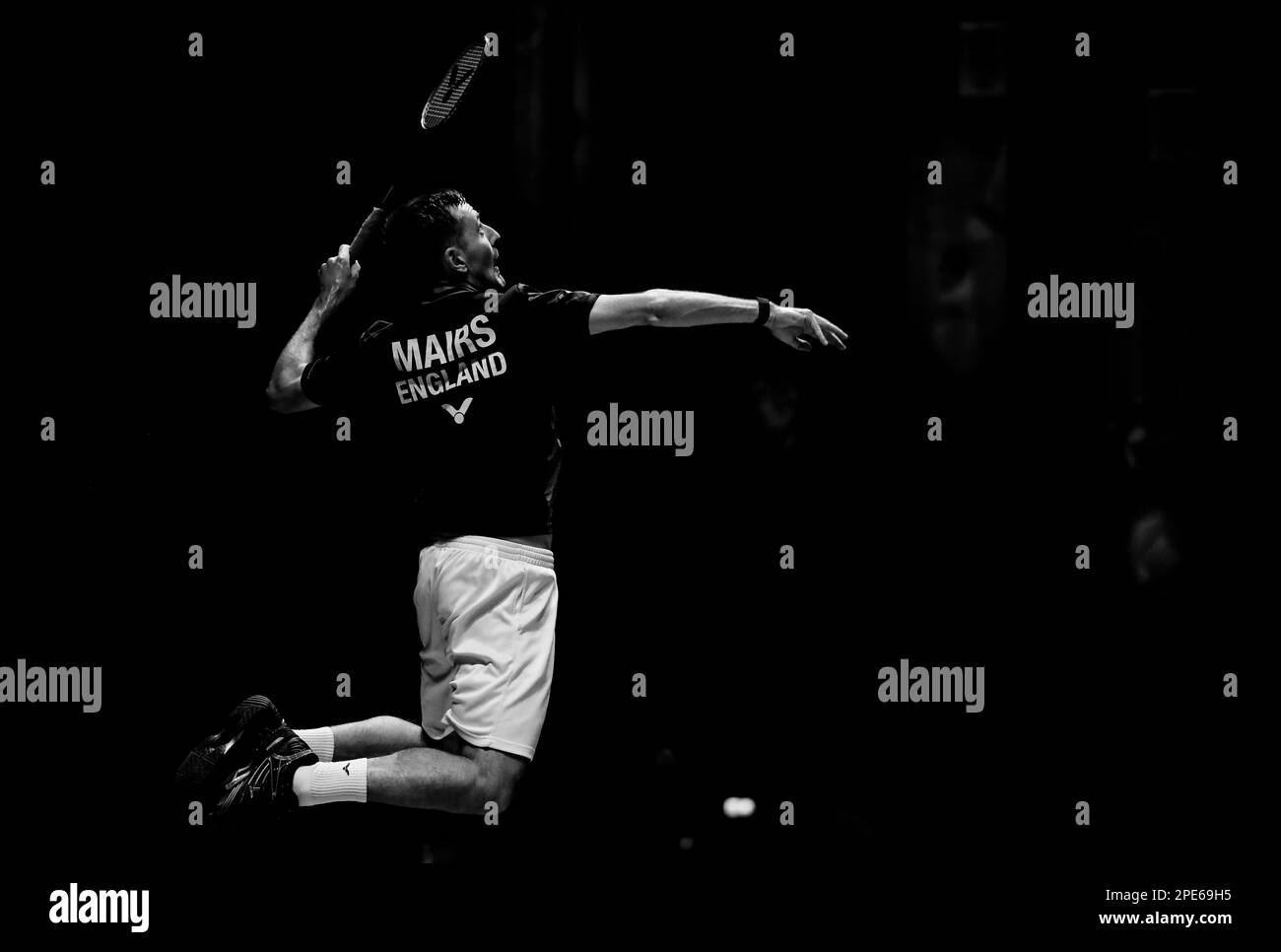 (Picture has been converted into B&W) England's Gregory Mairs in action ...