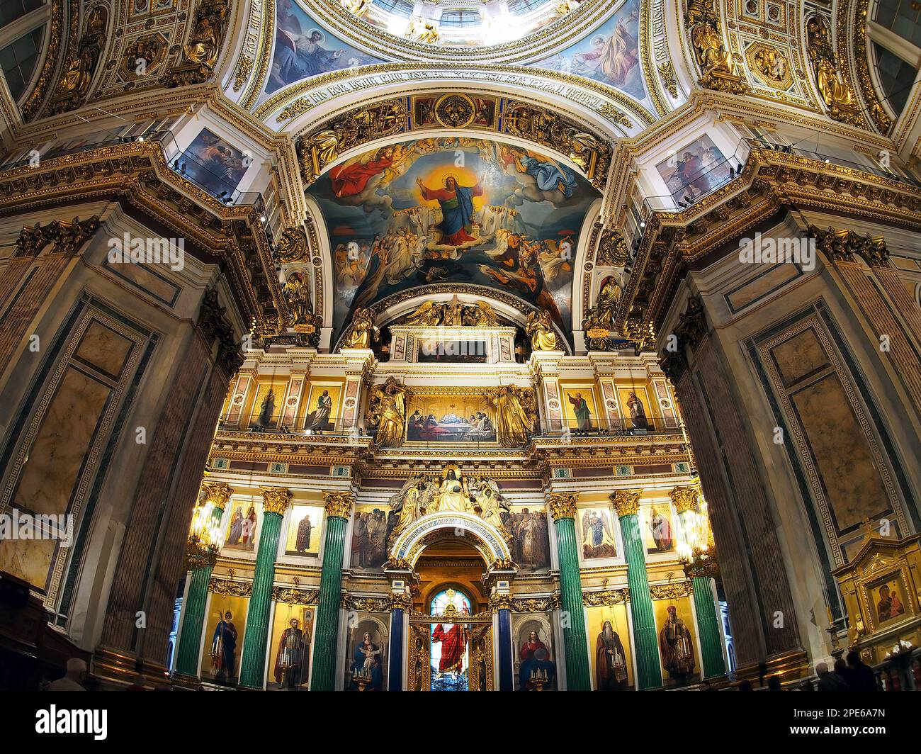 St. Isaac orthodox cathedral, Isaakievskiy Sobor, Saint Petersburg ...