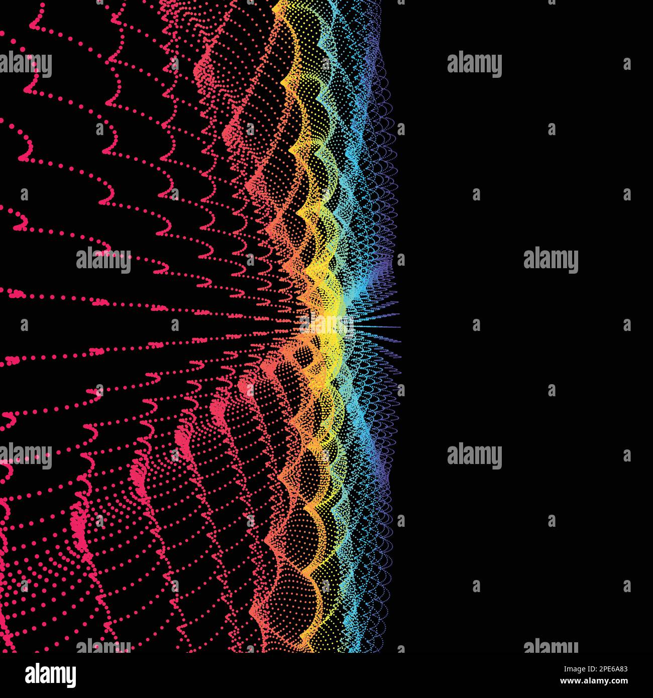 Wavy Grid Background. 3d Abstract Vector Illustration Stock Vector ...