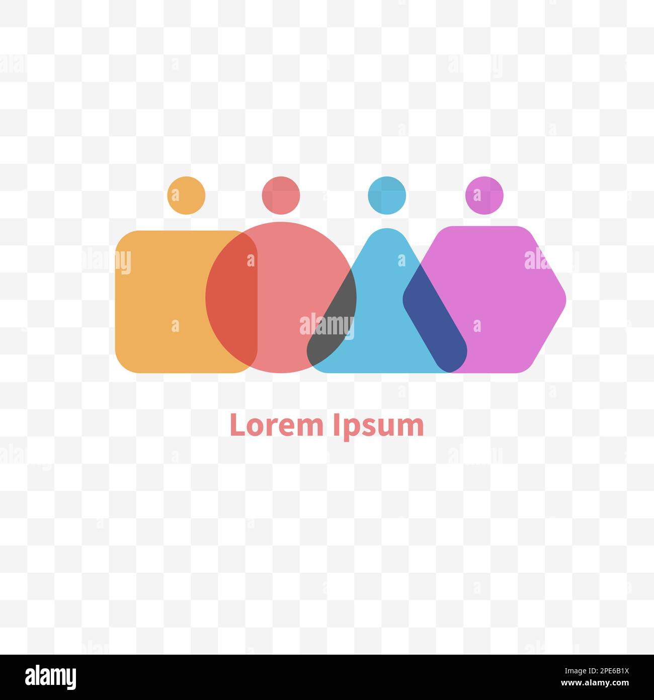 Networking, relationships, friendship logo. Interaction, team concept ...