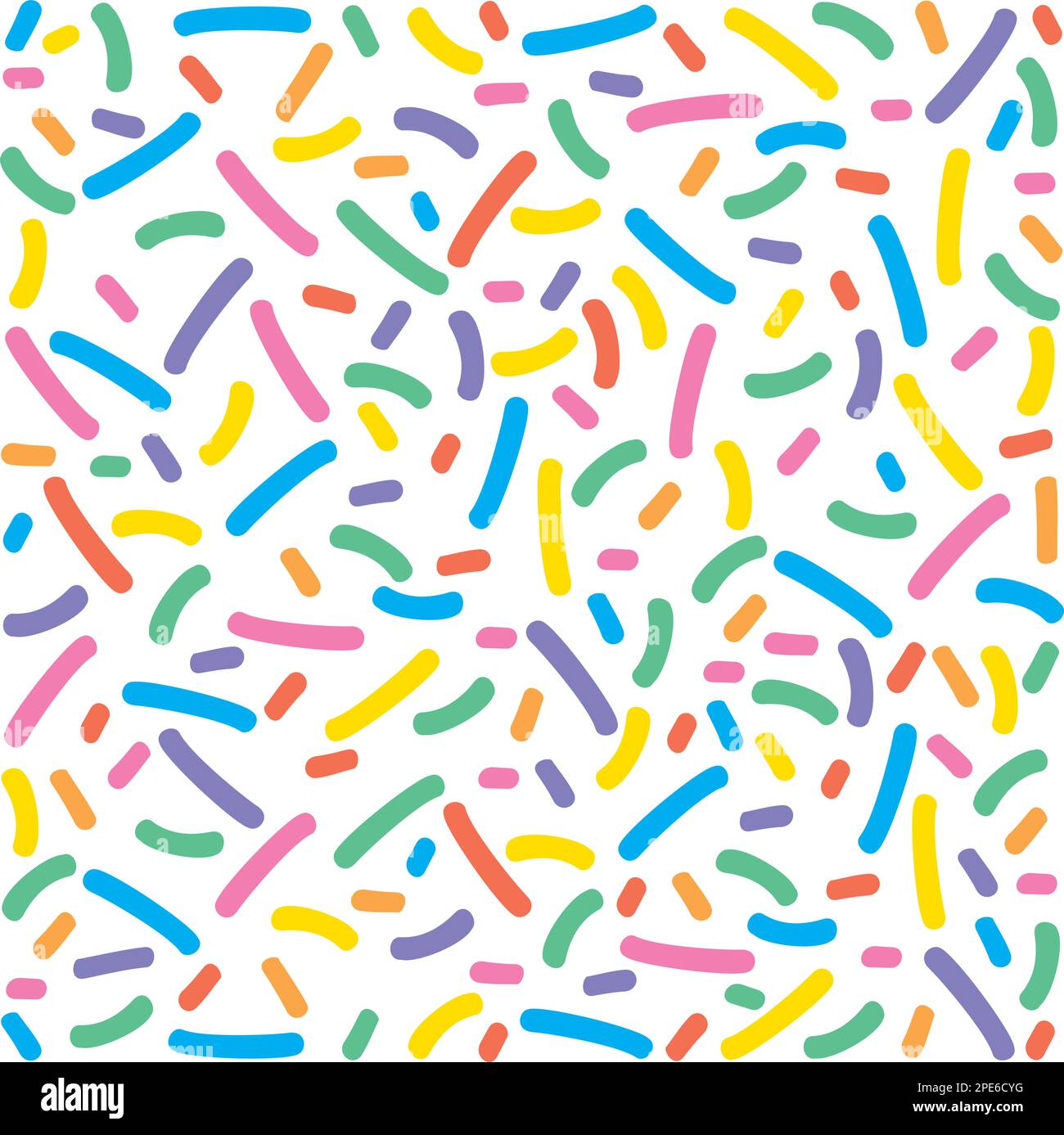 Colorful Donuts Glaze Seamless Pattern with Sprinkle Topping. Vector ...