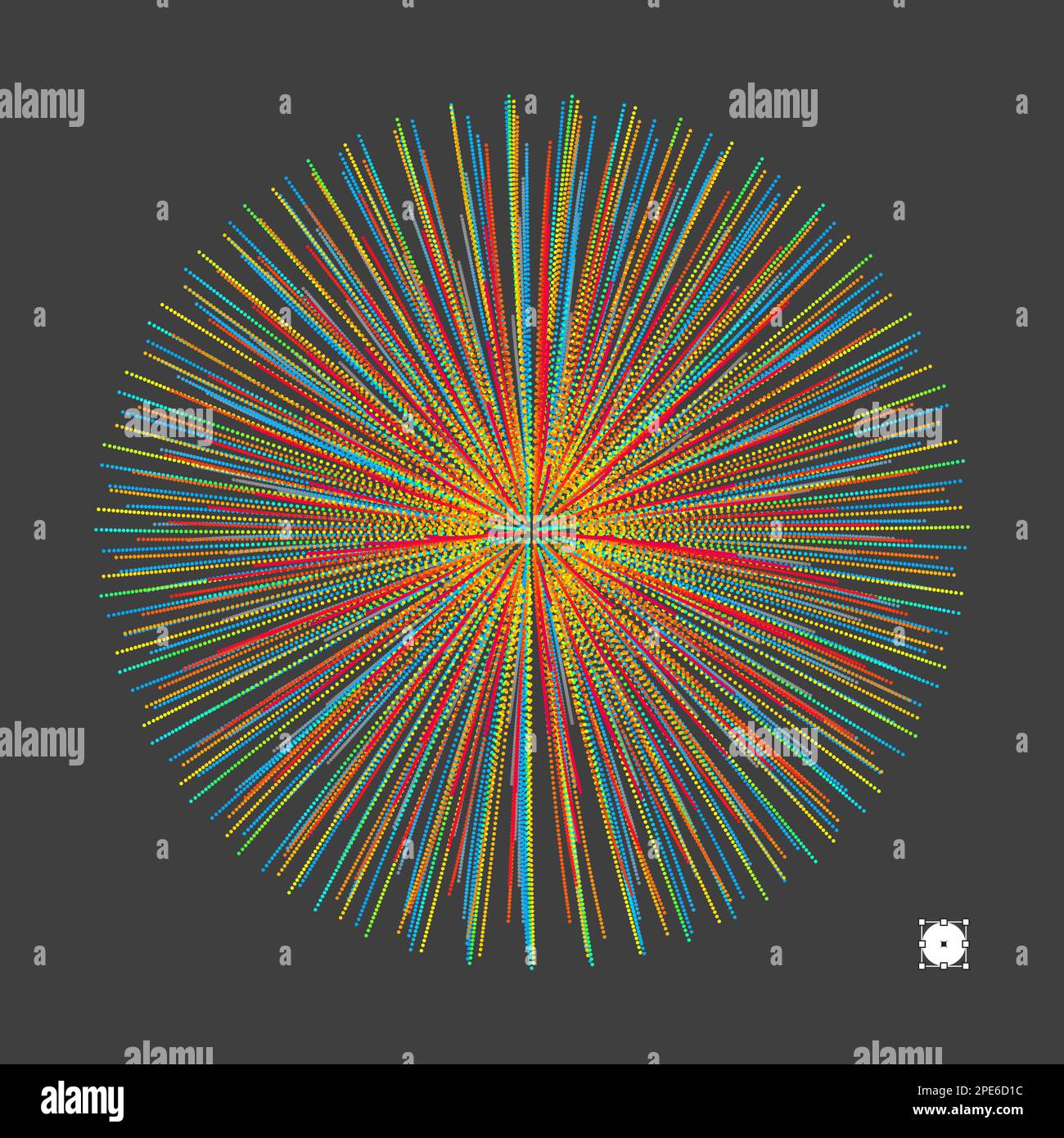 3d Abstract Sphere Array With Dynamic Particles Modern Science And