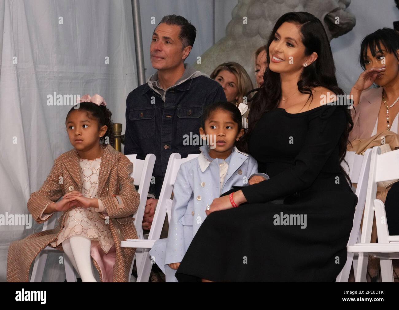 Vanessa Bryant, right, wife of the late professional NBA player Kobe ...