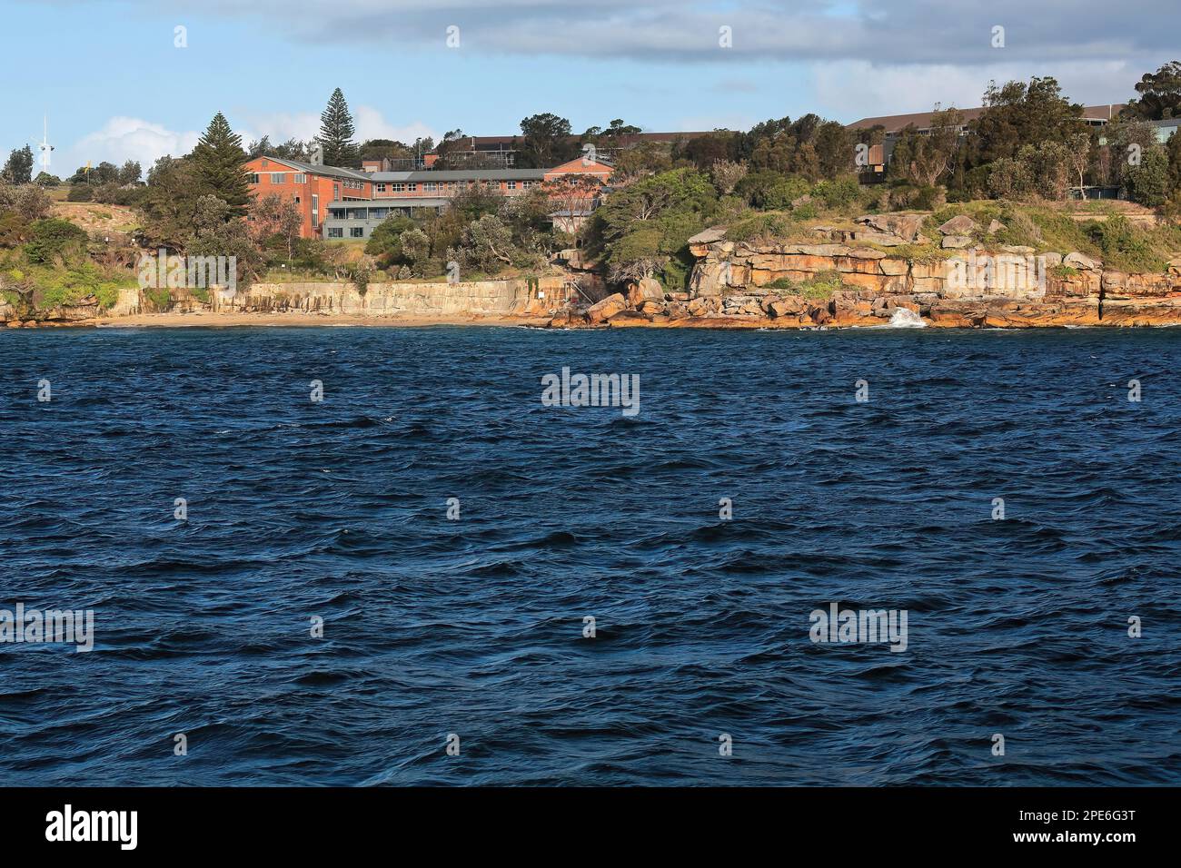 546 Lady Bay or Lady Jane small beach at the foot of HMAS Watson ...
