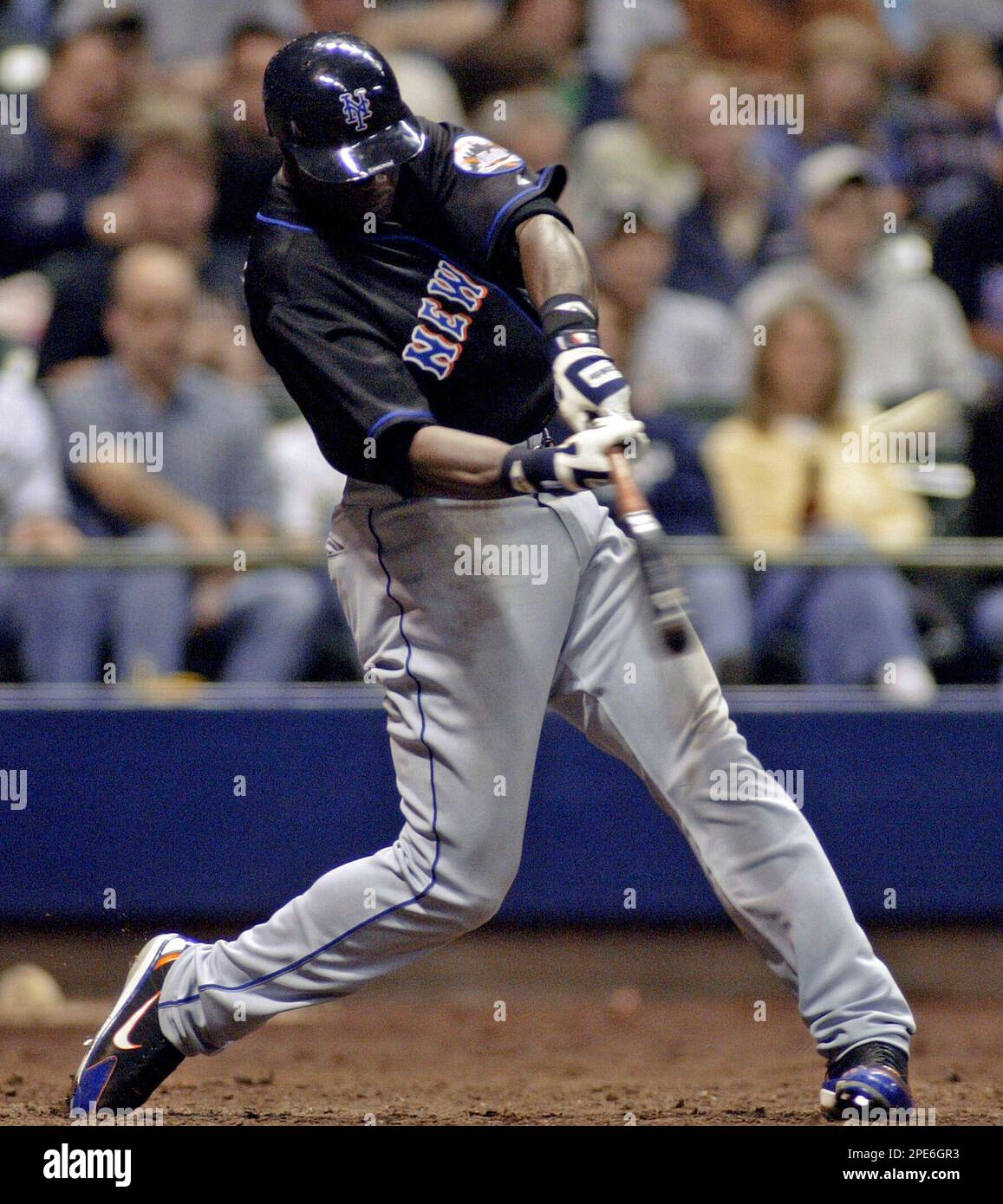 New York Mets' Mike Cameron hits a two-run home run against the ...