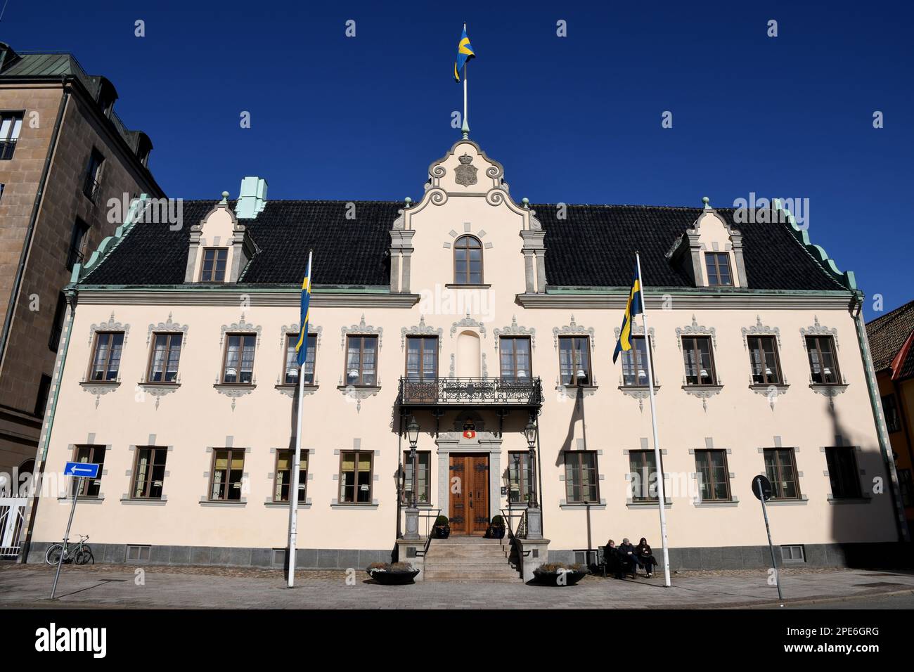 Malmo/Sweden/12 March 2023/ Visitors walk tour Swedish southern part of ...