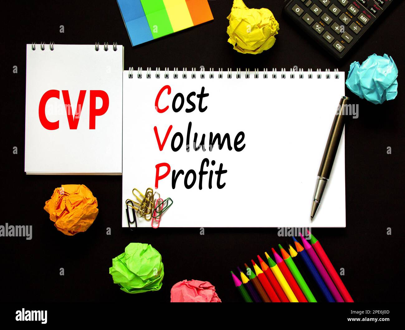 CVP cost volume profit symbol. Concept words CVP cost volume profit on ...