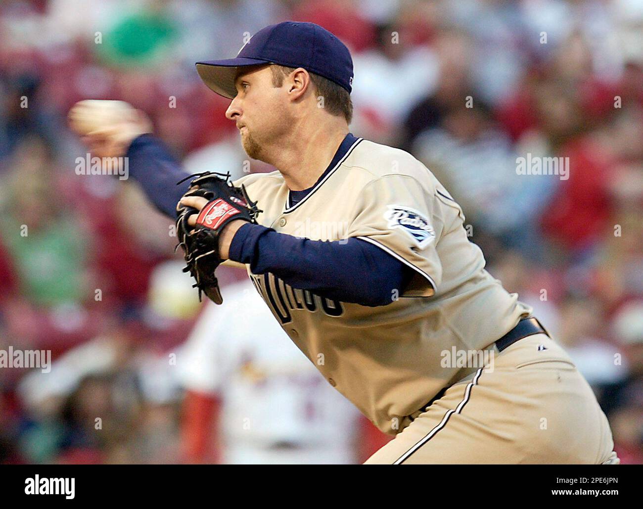 San Diego Padres' Brian Lawrence pitches in the second inning against ...