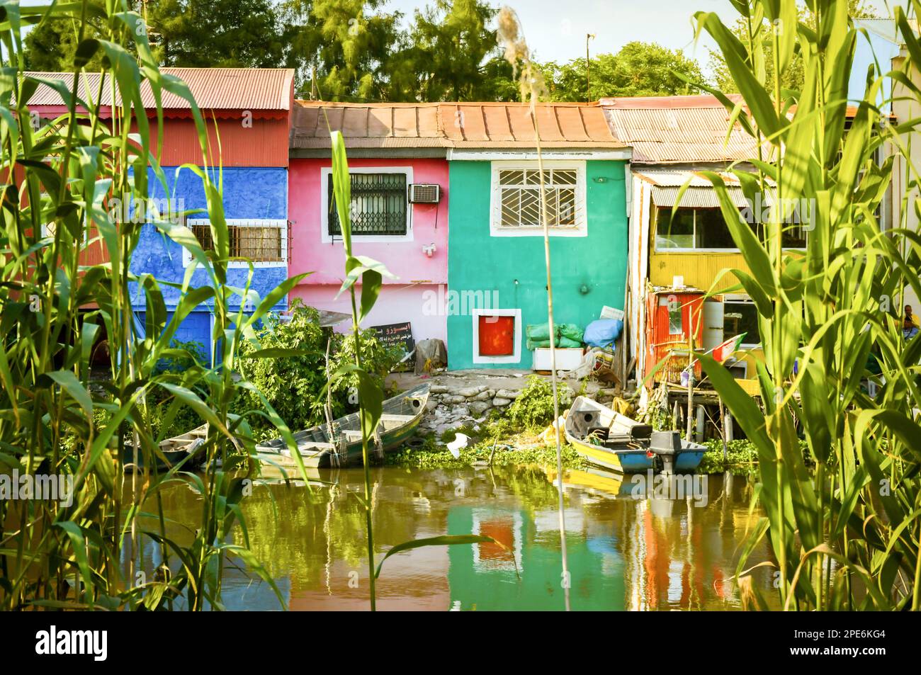 Bandar Anzali, Iran - 10th june, 2022: beautiful colorful iranian ...