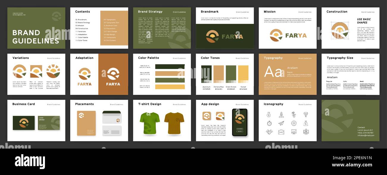 Green and Brown Brand Guidelines template. Brand Identity presentation ... Green and Brown Brand Guidelines template. Brand Identity presentation ...