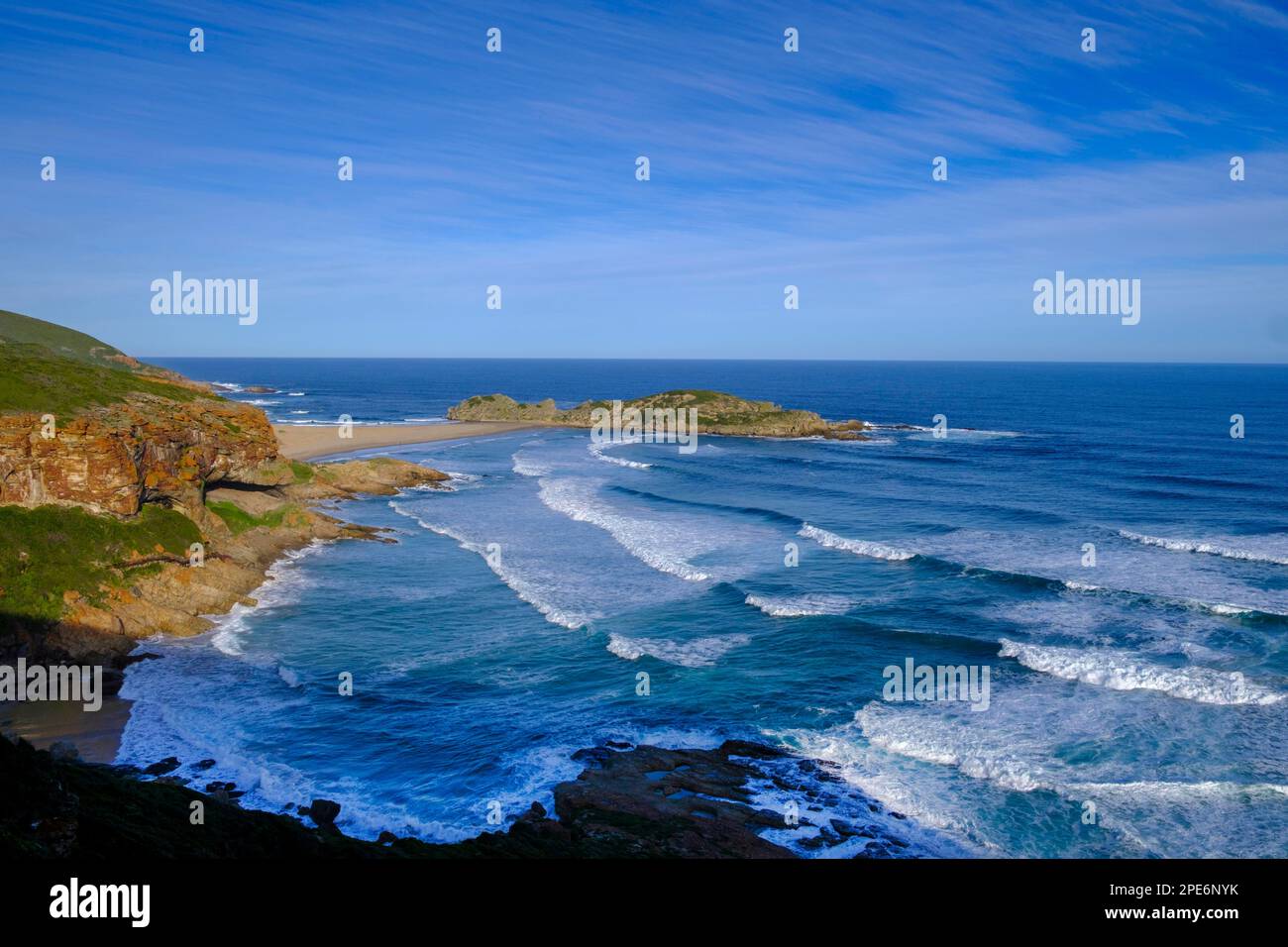 Ocean with waves, Robberg Island, Robberg Peninsula, Robberg Nature ...