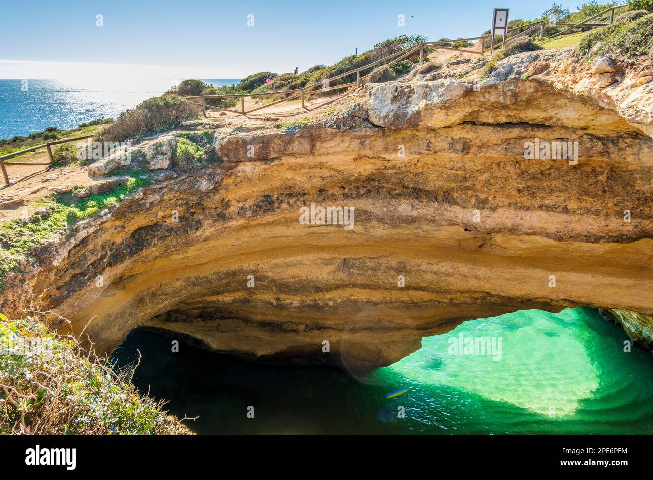 The most famous cave of the algarve hi-res stock photography and images ...