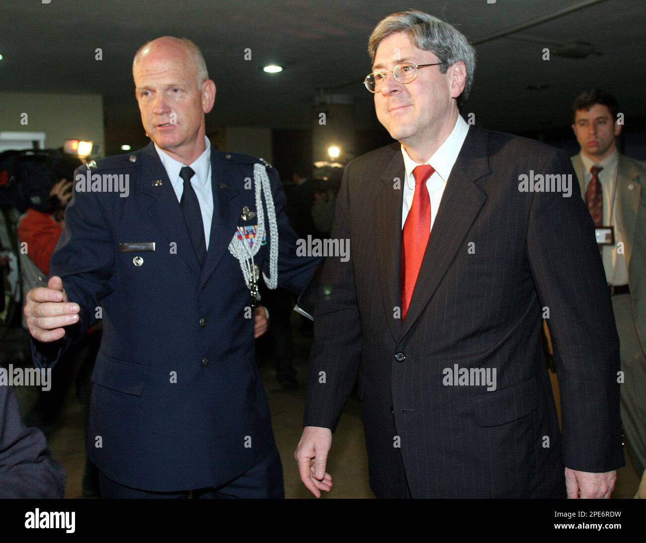 U.S. Under Secretary of Defense for Policy Douglas J. Feith arrives to ...